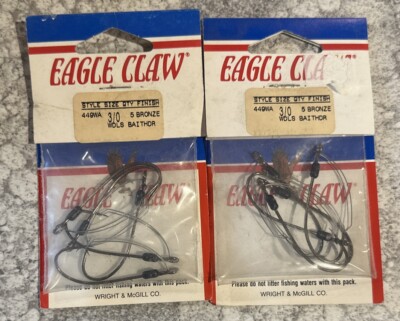 2 Packs Eagle Claw Weedless Hooks Size 3/0 NOS | eBay