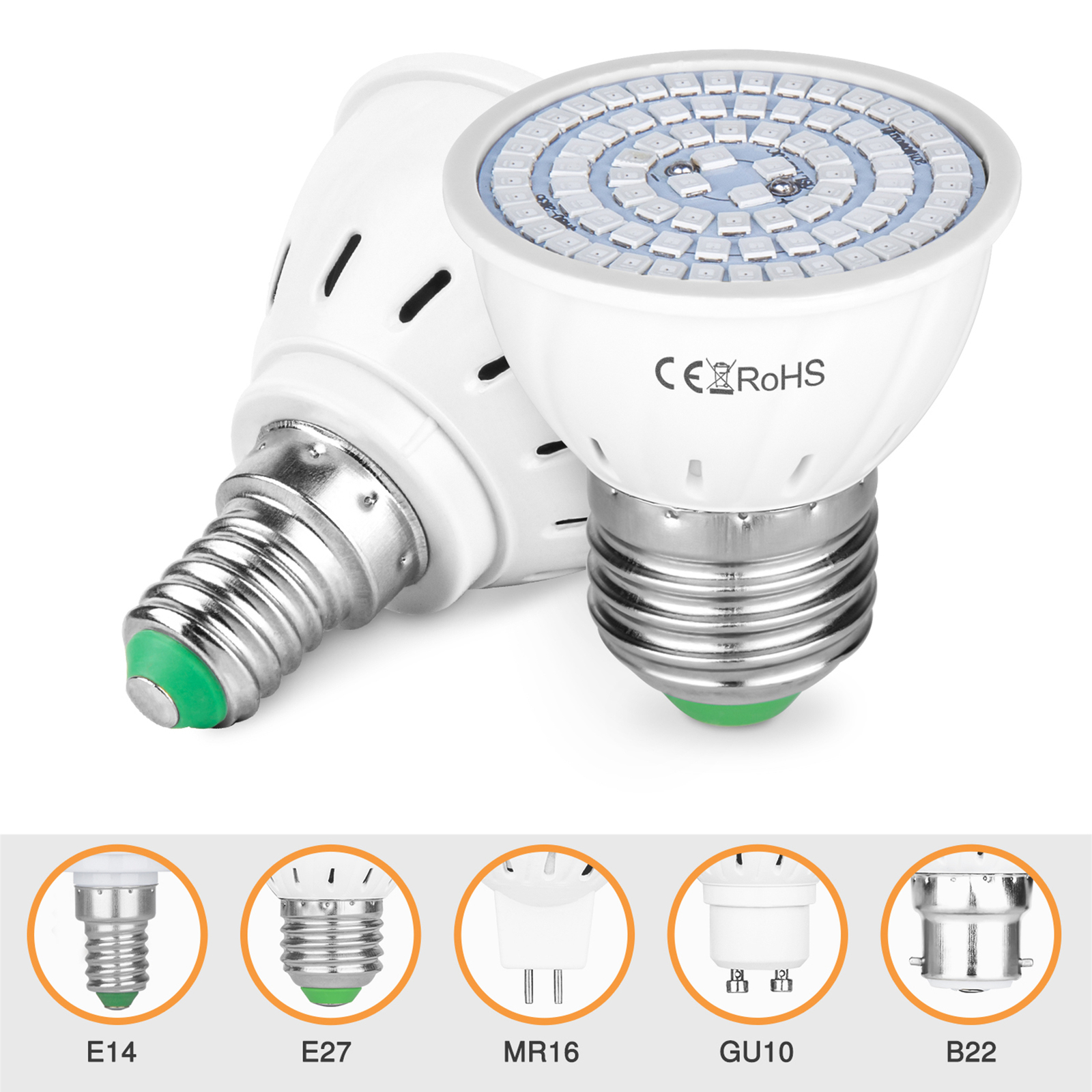 E27/e14/b22/gu10/mr16 Led Grow Light Bulb Strong Electrical ...