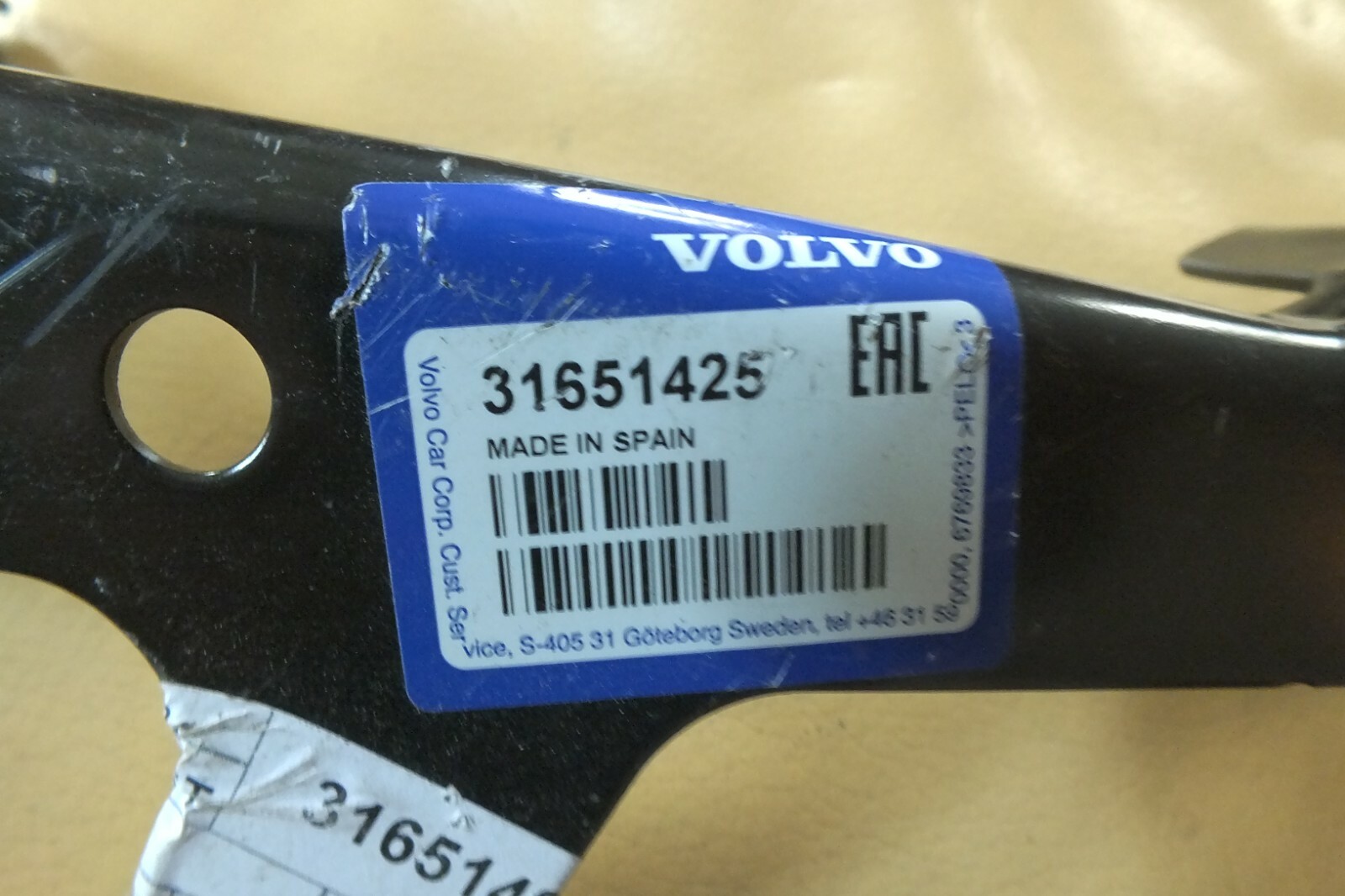 ORIGINAL VOLVO XC40 2019 - 2022 RIGHT RECHTS LOWER BRACKET 31651425 ...