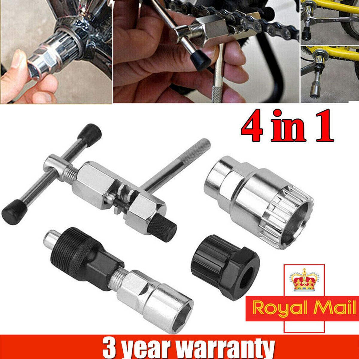 Bicycle Removal Tool Bike Repair Kit Chain/Crank/Cassette/Freewheel ...