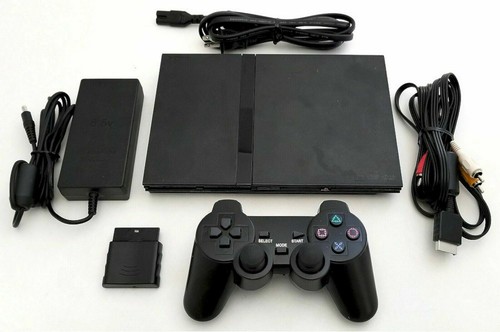 OEM Sony PS2 SLIM Video Game System Gaming Bundle Console Set ...