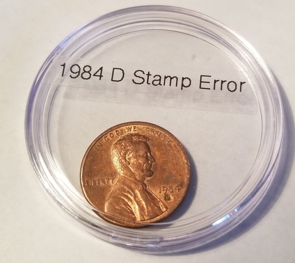 1984 D Lincoln Penny Error Indented D and Error Lettering on Back | eBay