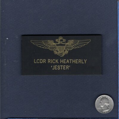 Rick JESTER Heatherly TOP GUN MOVIE Costume F-14 TOMCAT Squadron Name ...