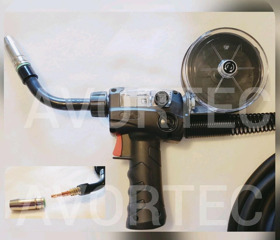 MIG SPOOL GUN flex head 250AMPS for AVORTEC WELDERS AV8X+ AV12X+ and ...