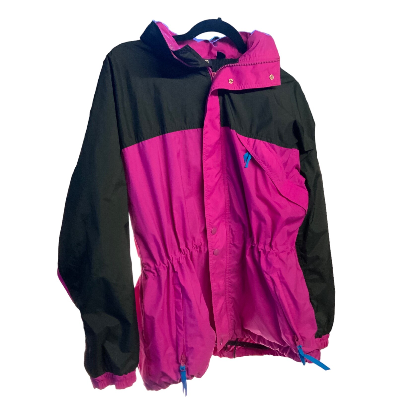 Ladies Gap Nylon Zipper Jacket with Tuck a way Hood size Large Black ...