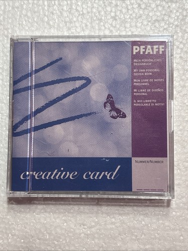 Pfaff Emb Machine Card Creative Fantasy Blank, 7570,7560,2140,2170 EXC ...