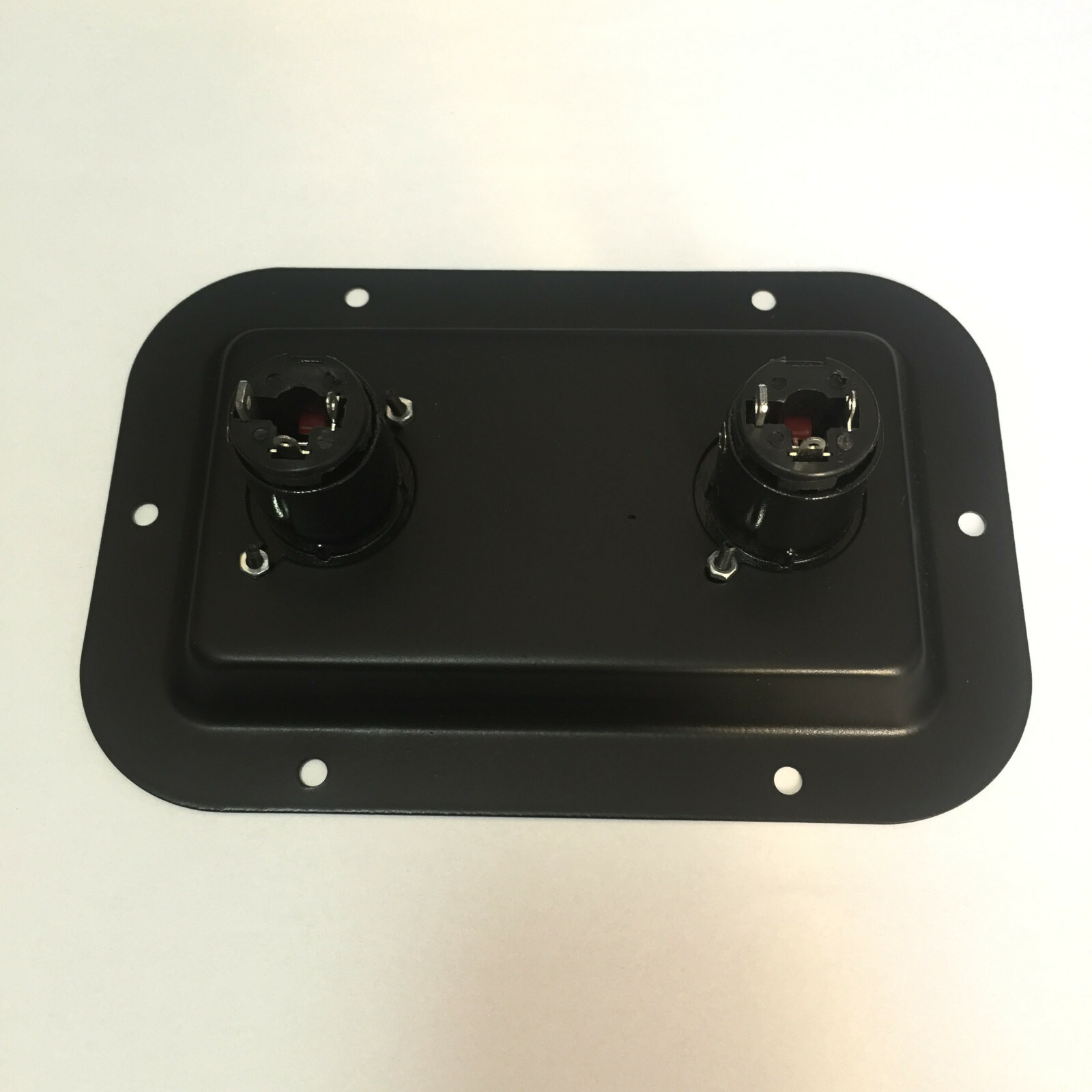 2Pcs Metal Speaker Jack Plates W Locking (1/4") Female Phono Connectors ...