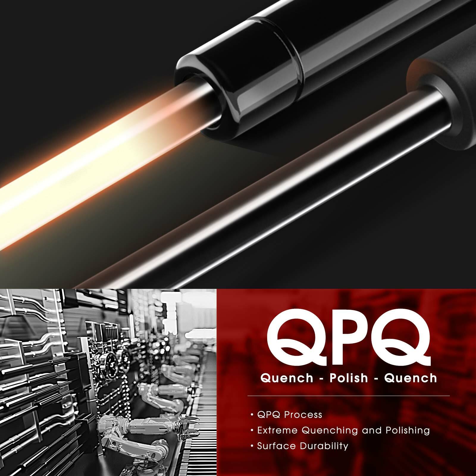 2x Gas Struts for Trailer Box Caravans Camper Canopy 416MM Long 666 ...