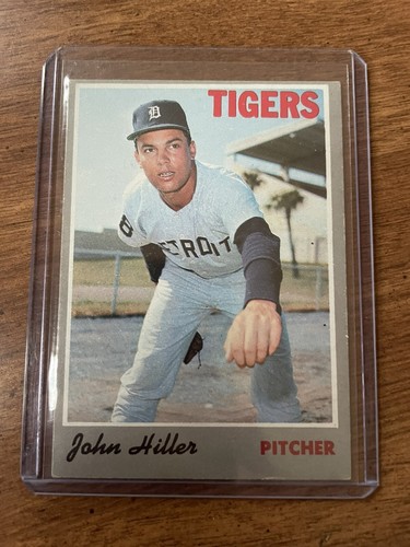 John Hiller 1970 Topps #12 Baseball Card VG-EX Condition Detroit Tigers ...