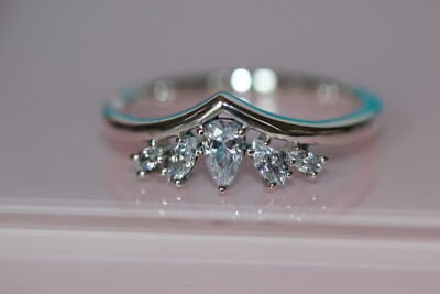 NIB 2020 PANDORA SPARKLING PEAR & MARQUISE WISHBONE RING 199109C01 $90 ...