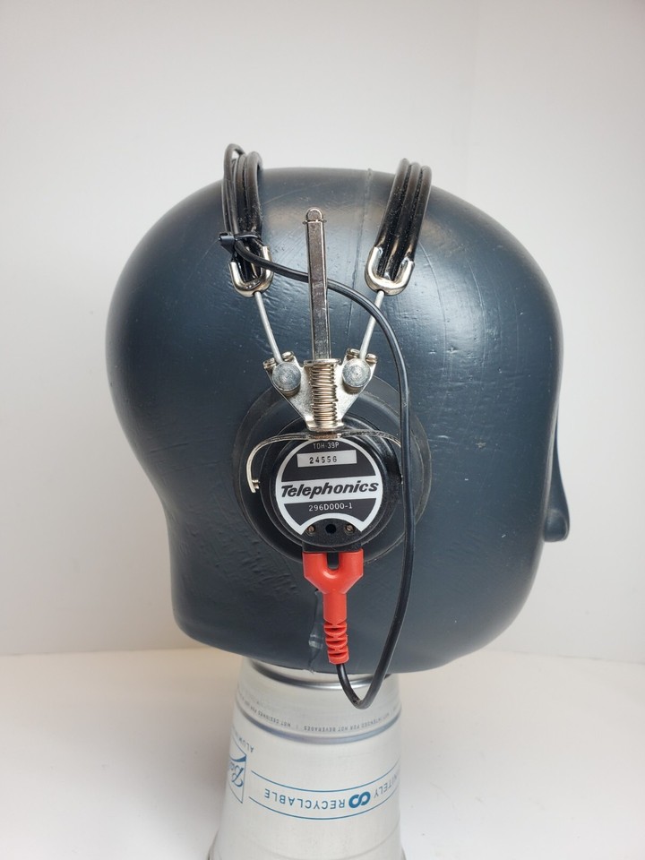 Telephonics Audiometric Headphones Audiometer Headset 296D000-1 TDH-39P ...