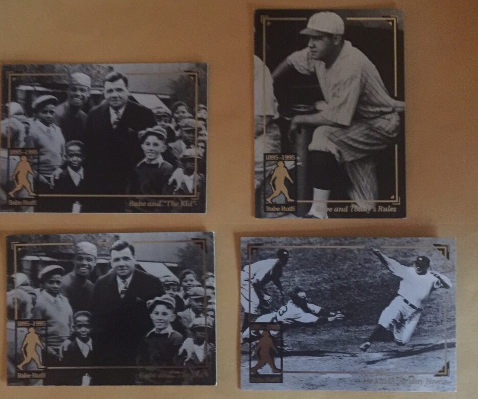 1995 Cooperstown Collection Megacards Babe Ruth Lot Of 4 Cards | eBay