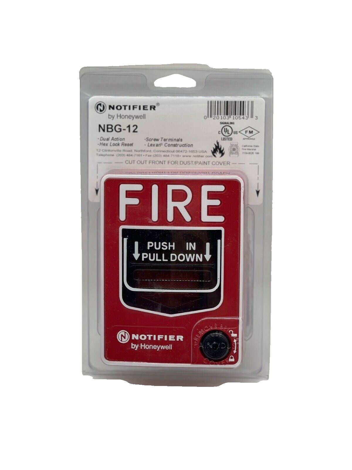 Notifier NBG-12 Single Action Pull Station - Same Day Shipping (SEALED ...