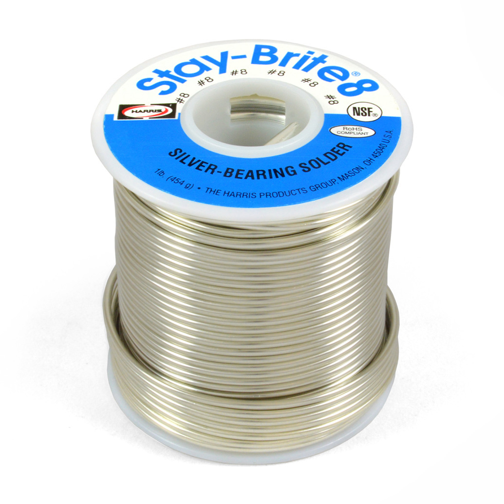 Harris Stay-Brite #8 Silver Bearing Solder 1/16" 1 lb Pound Spool ...