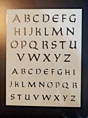 New Orleans Saints Font Alphabet 8.5 x 11" Custom Stencil FAST FREE ...