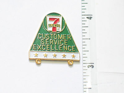 7-Eleven Customer Service Excellence Employee Award Pin Badge, Lapel ...