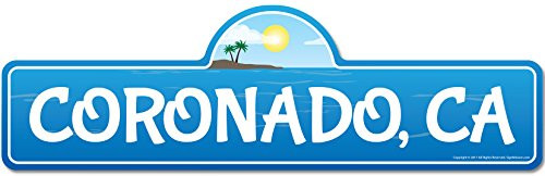 Coronado, CA California Beach Street Sign | Indoor/Outdoor | Surfer ...