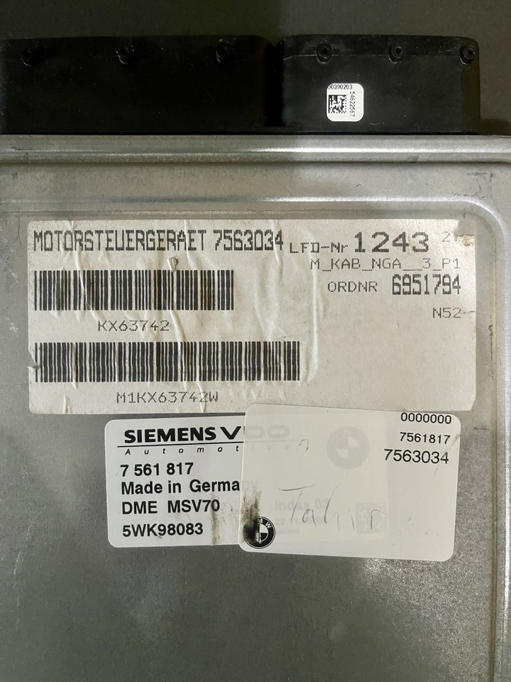 BMW E90 E60 3-5 Series N52 Engine Computer Control Module ECU Unit ...