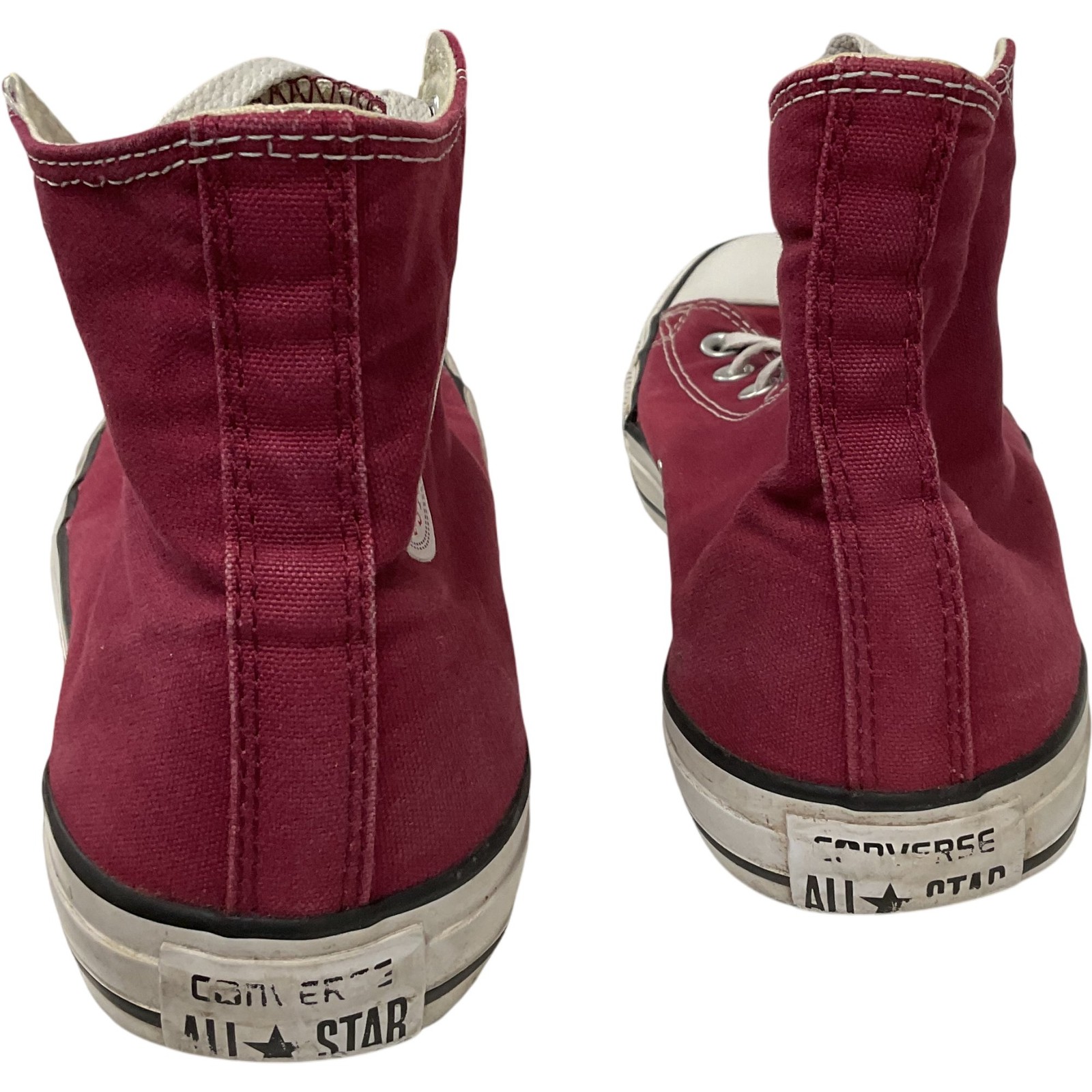 Converse Chuck Taylor All Star High Top Trainers Red Canvas UK 9 | eBay UK