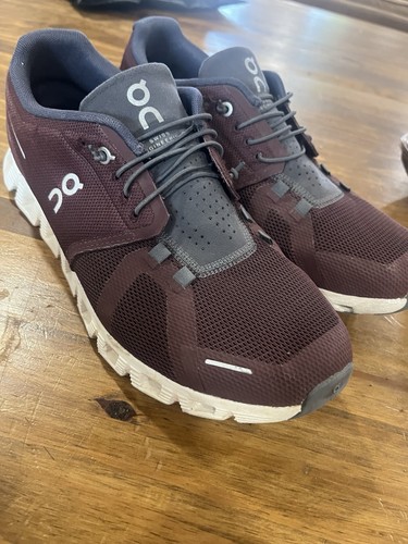 On Cloud 5 Terry Running Shoes Sneakers Men’s Size 9 Burgundy Maroon | eBay