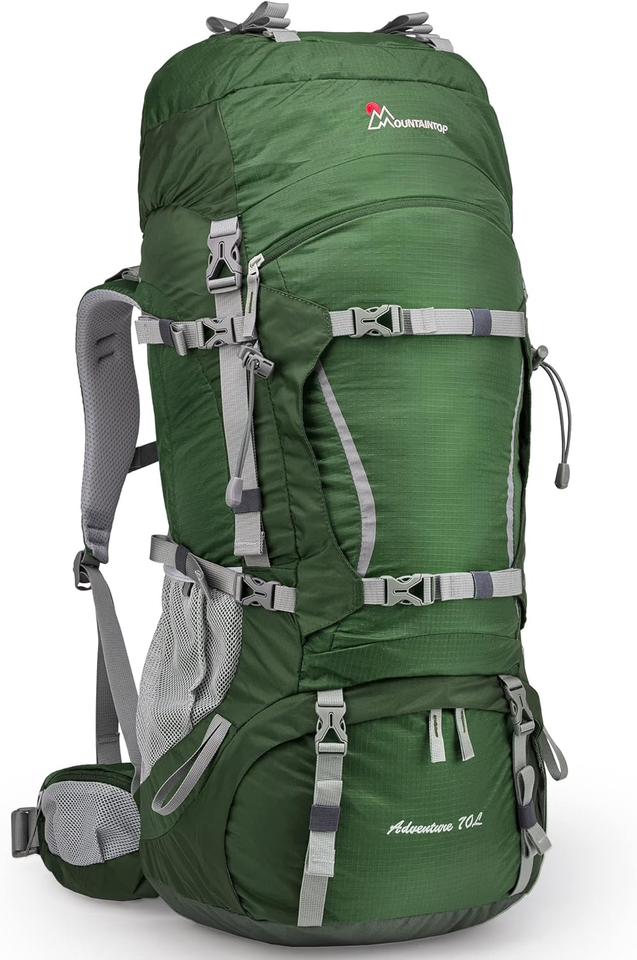 70L Internal Frame Backpack Camping Backpacking Hiking Backpack for Men ...