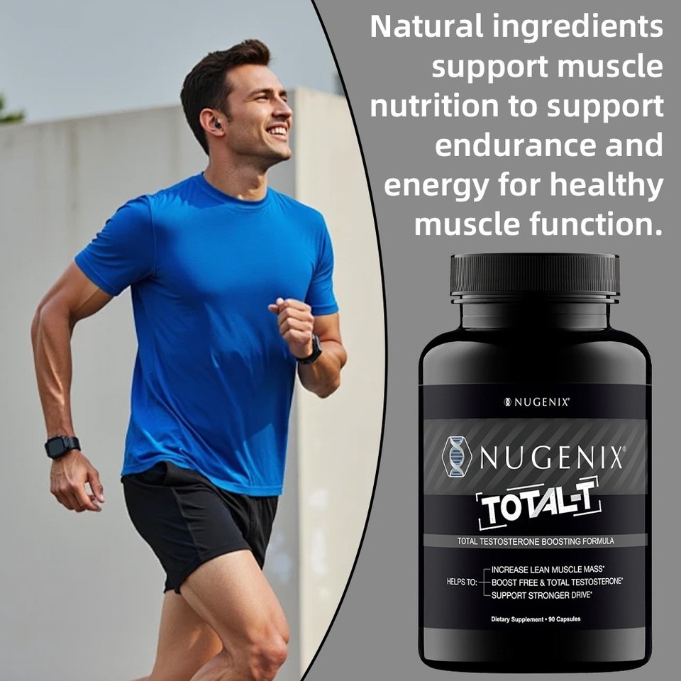 Nugenix Total-T Testosterone Booster 90 Capsules - Enhanced Endurance ...