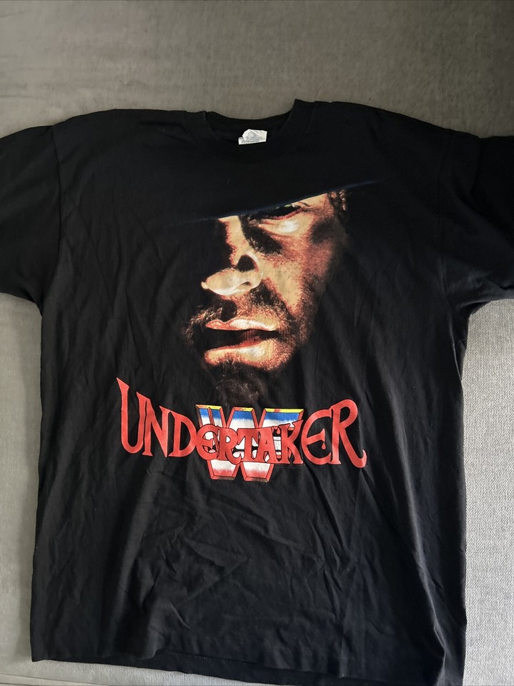 WWF VINTAGE Survivor Series The Undertaker AOP RIP Tombstone Grail Sz ...