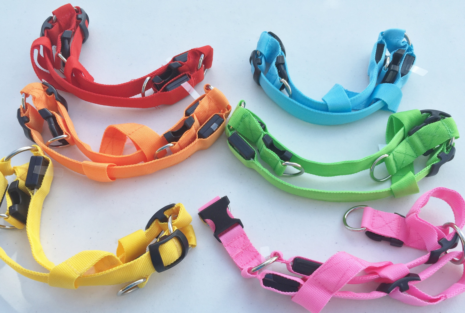 RECHARGEABLE LED PET GLOW-IN-THE-DARK HARNESS dog safety chest neck ...