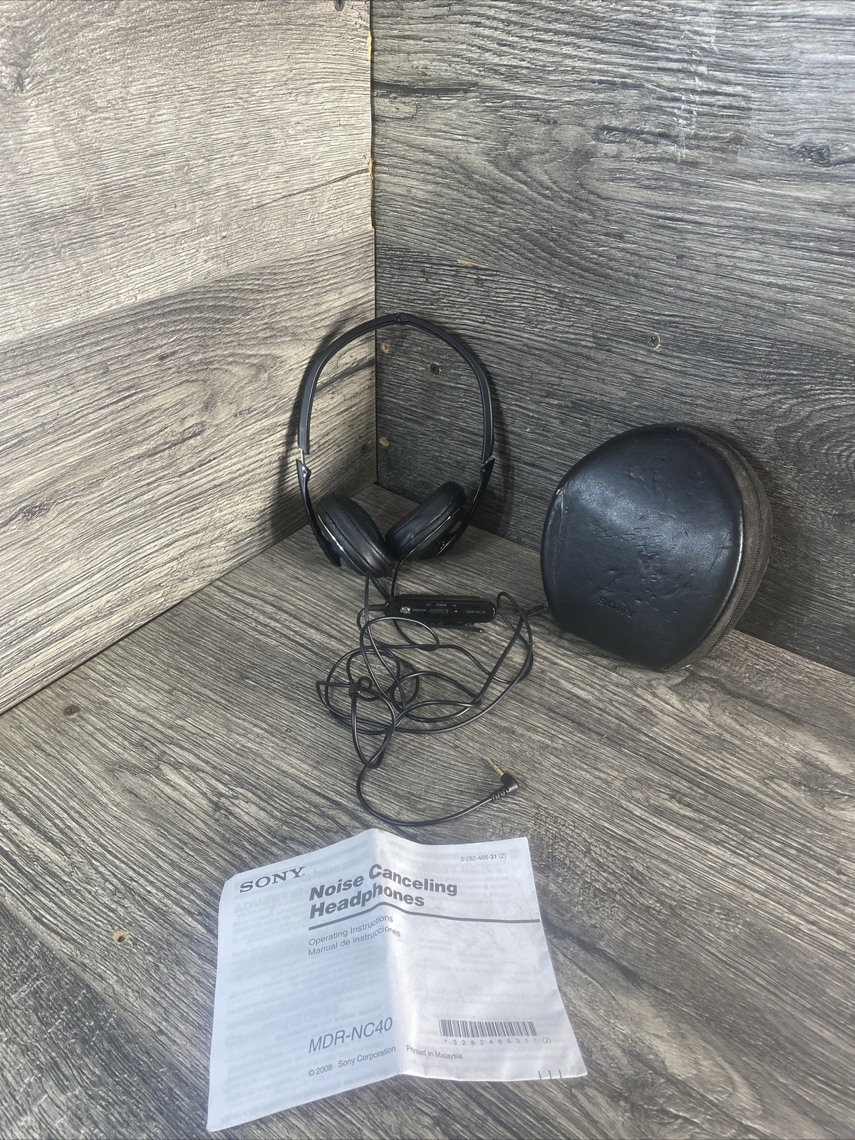 Sony MDR-NC40 Ultra Lightweight Noise Canceling Headphones Folding ...