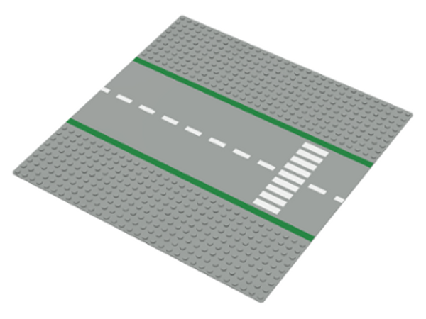 LEGO - Baseplate, Road 32 x 32 (10") w/ Road and Crosswalk Pattern ...