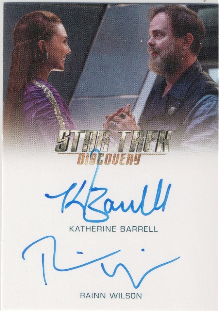 Star Trek Discovery One autograph card DUAL Katherine Barrell Rainn ...