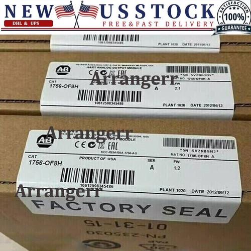 New Sealed AB 1756-OF8H ControlLogix HART Analog Output Module US Free ...