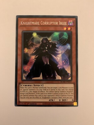 YUGIOH BLMR-EN057 Knightmare Corruptor Iblee Secret Rare 1st Edition NM ...