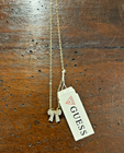 GUESS Bow Pendant Gold Tone Pretty Pave Necklace 16 - 19" NWT | eBay