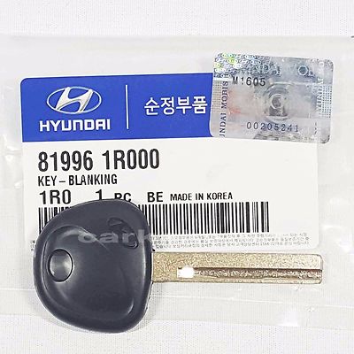 Genuine 819961R000 Uncut Blank Key For Hyundai Accent 2011-15, Veloster ...