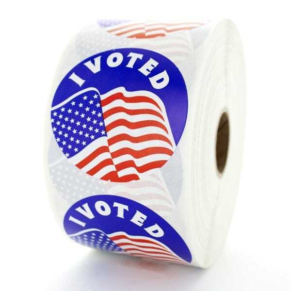 I Voted Stickers - 1000 Labels Per Roll | eBay