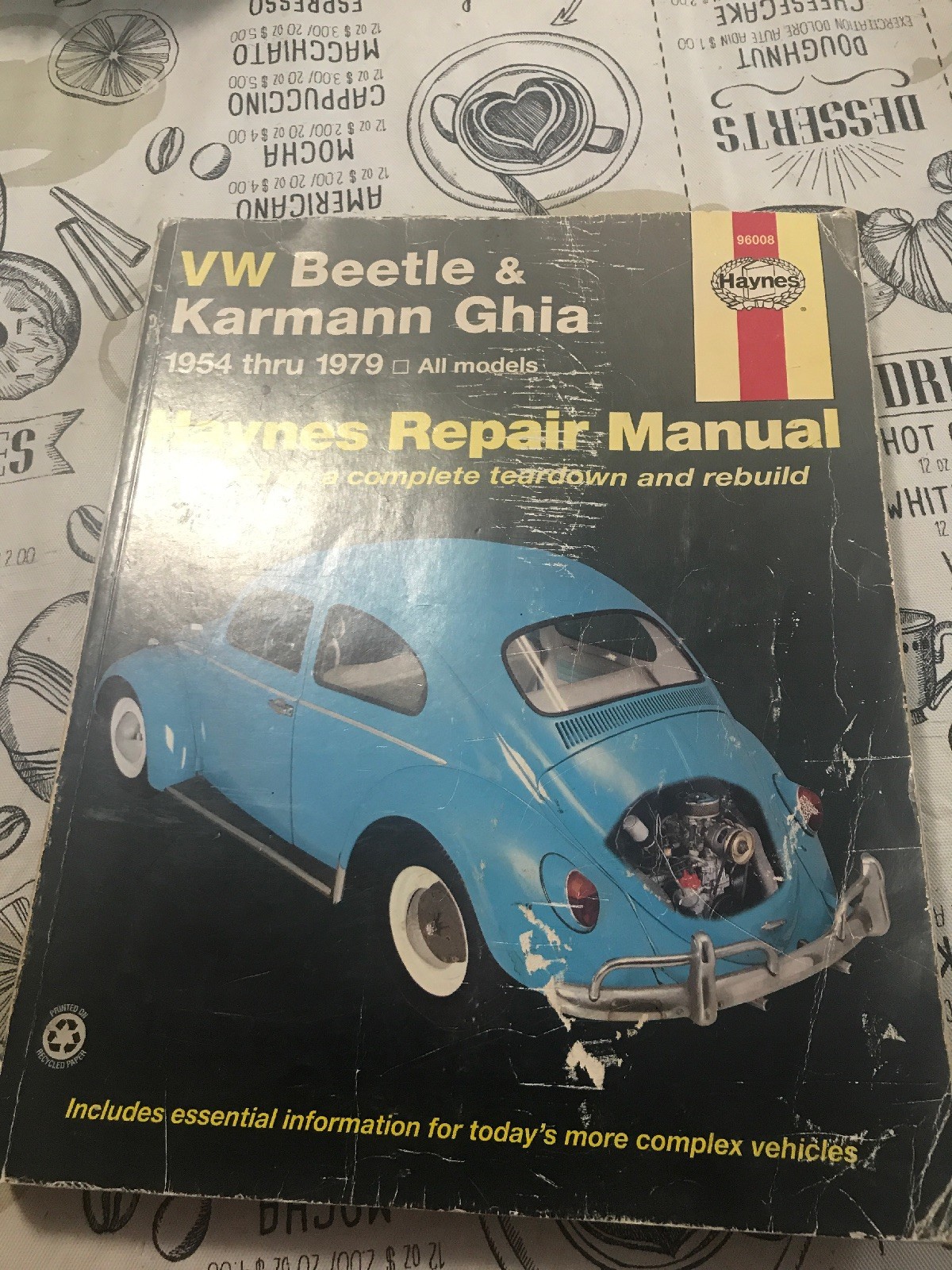 VW Beetle & Karmann Ghia Haynes Repair Manual for 1954 thru 1979 | eBay