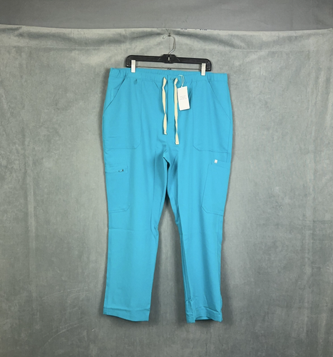 FIGS Slim Cairo Cargo Scrub Pants Mens Size 2XL Teal Blue Technical ...