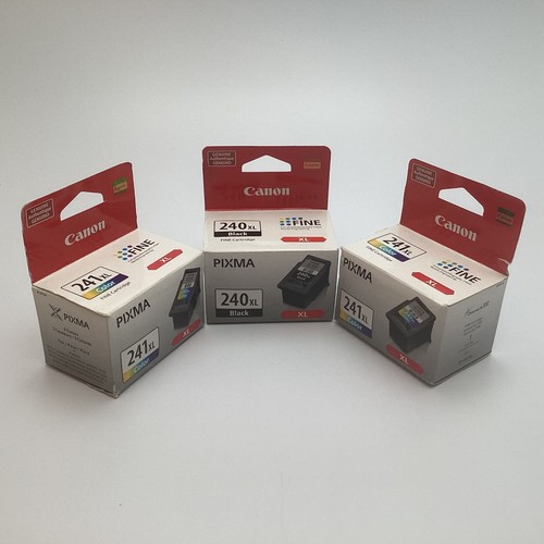 Canon PG-240XL Black + CL-241XL Color Ink Cartridges Lot of 3 Sealed | eBay