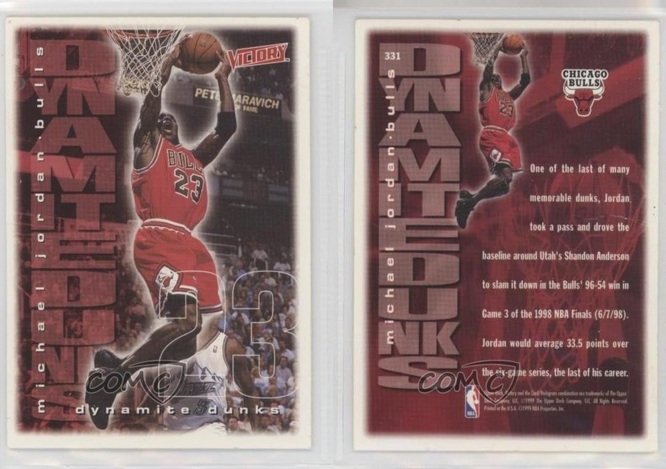 1999-00 Victory Dynamite Dunks Michael Jordan #331 HOF 10k8 | eBay
