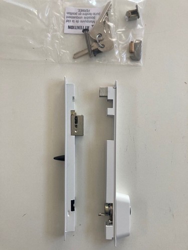 Serrure double à clef de coulissant Technal ref : 3062 - Blanc | eBay