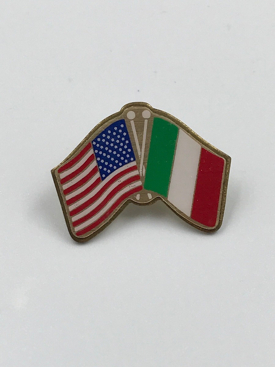 Italian American Flag Pins American & Irish Flag Pin