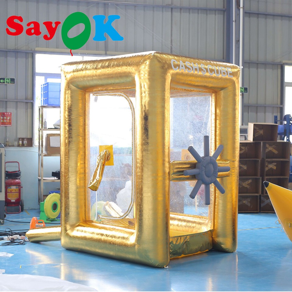 NEW Inflatable Money Machine Booth Inflatable Cash Cube Machine for ...