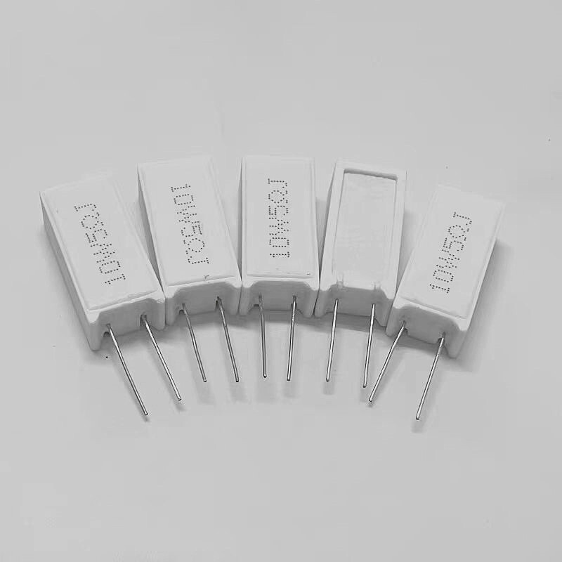 5Pcs 10W Vertical Cement Resistor Series Resistance Value: 0.01 Ohm ...