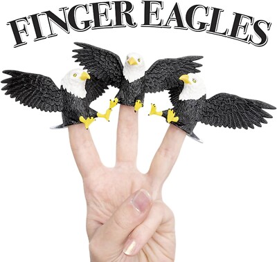 FINGER EAGLES - 3 Piece Bald Eagle Assortment | eBay