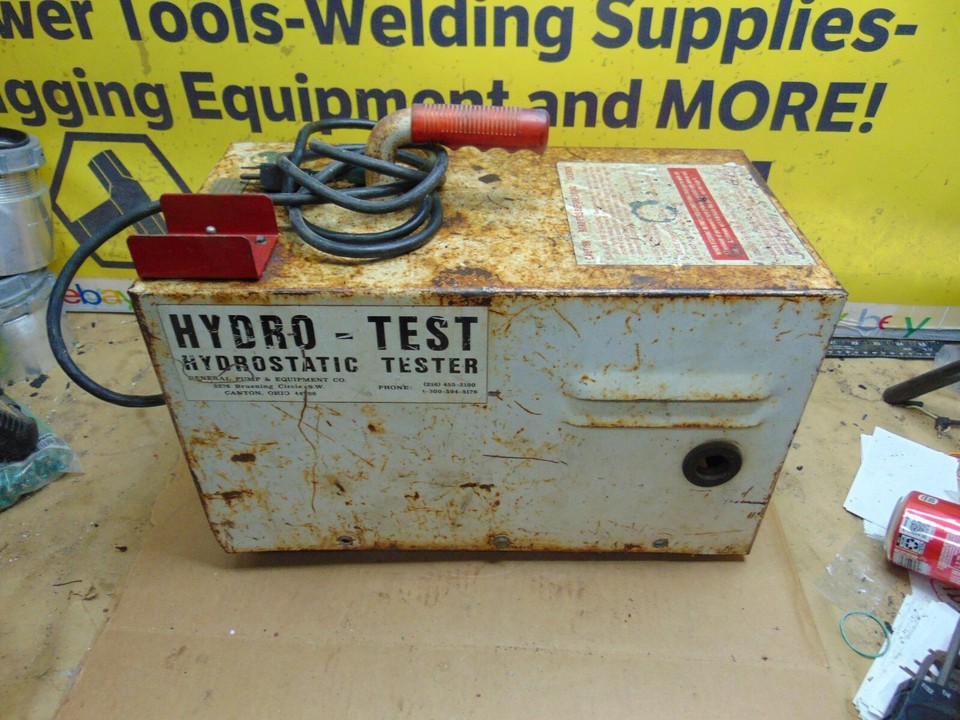 GENERAL PUMP HYDRO TEST HYDROSTATIC TESTER 6334-350 HYDROSTATIC TESTER ...