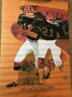 Vintage NFL Atlanta Falcons 1968 NFL Collector Series Football Poster ...