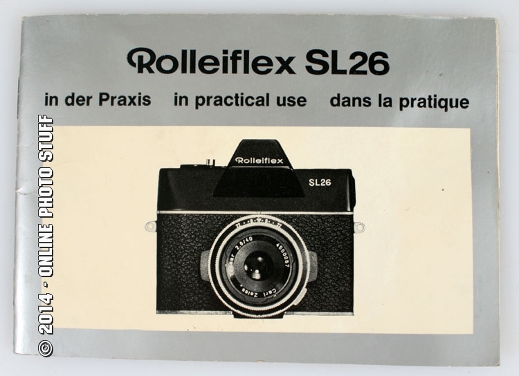 ROLLEIFLEX SL26 MANUAL | eBay