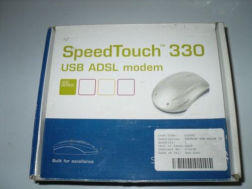Thomson SpeedTouch 330 USB ADSL Modem Broadband Starter Kit | eBay