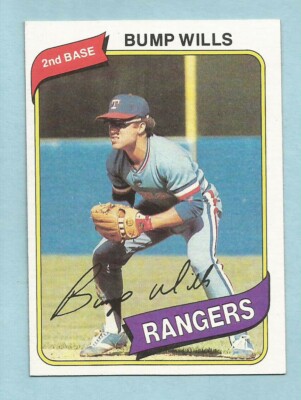 1980 Topps Baseball Bump Wills #473 Texas Rangers NM/MT ** SET BREAK ...